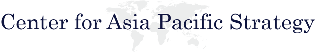 Center For Asia Pacific Strategy – The Center for Asia Pacific Strategy ...